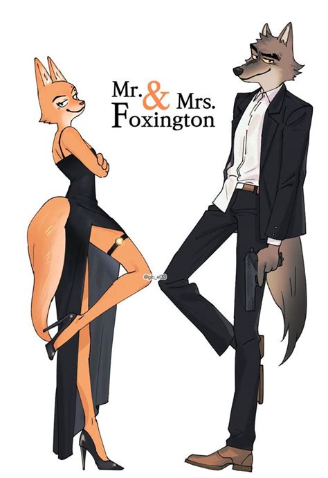 Diane X Wolf The Bad Guys Пары дисней Мультфильмы Disney Princess