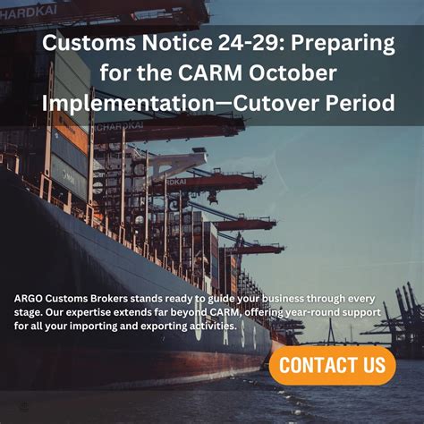 Carm Cbsa Customsupdate Argocustoms Tradecompliance Argo Customs Customs Broker Services