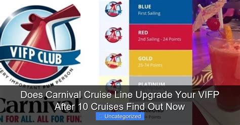 Does Carnival Cruise Line Upgrade Your Vifp After 10 Cruises Archives