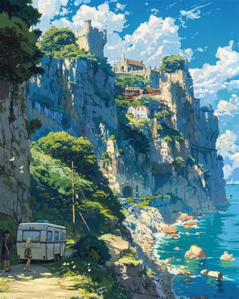 Small Whimsical Cliffside Towns