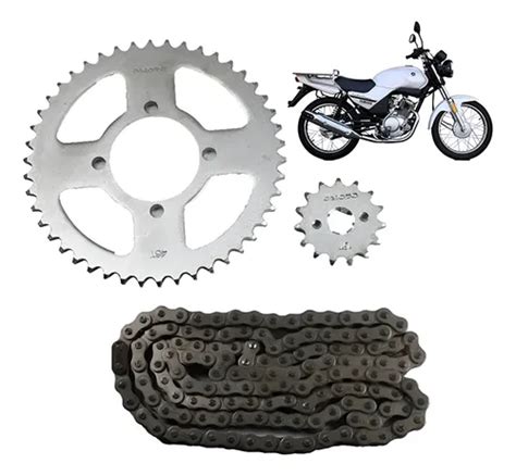 Kit Arrastre Sprocket Para Yamaha Ybr125 Yb 125 Reforzada Envío Gratis