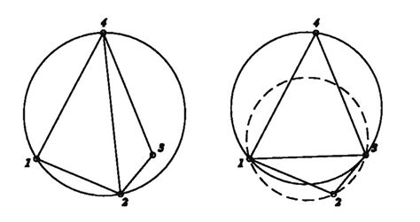 17 diagonal swapping for obtaining triangles satisfying the delaunay