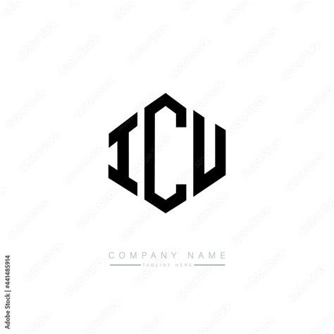 Icu Letter Logo Design With Polygon Shape Icu Polygon Logo Monogram Icu Cube Logo Design Icu