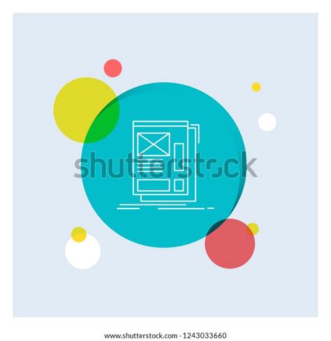 Wire Framing Web Layout Development White Stock Vector Royalty Free