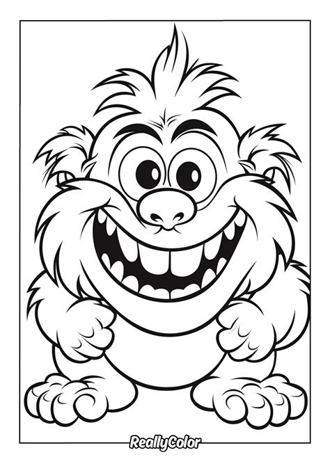 Printable Troll Coloring Pages