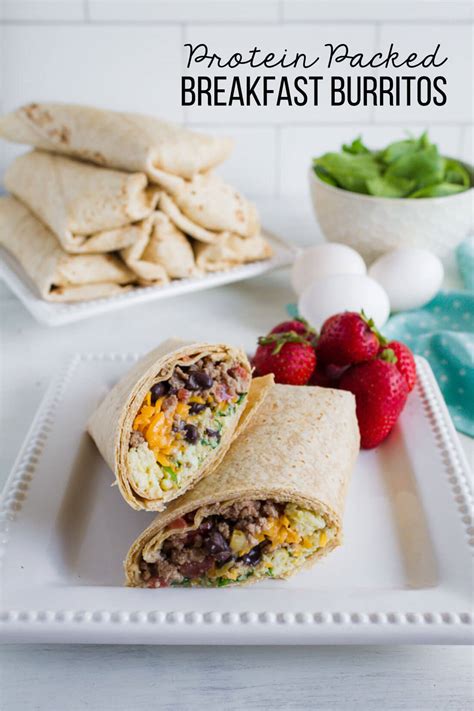 Protein Packed Breakfast Burritos
