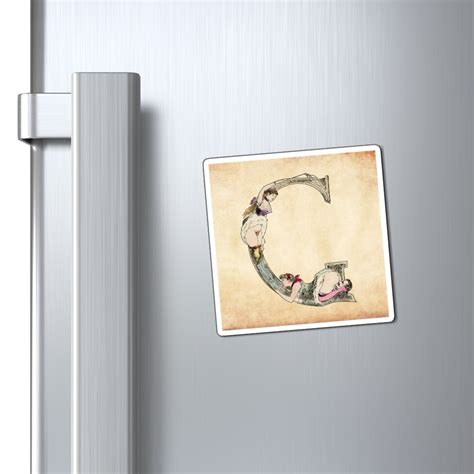 Magnet Featuring The Letter G From The Erotic Alphabet 1880 By Frenc