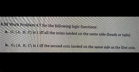Solved 134 Work Problem 47 For The Following Logic