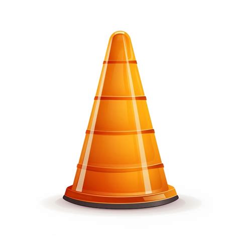 Premium Photo There Is A Traffic Cone That Is Orange And Has A Black