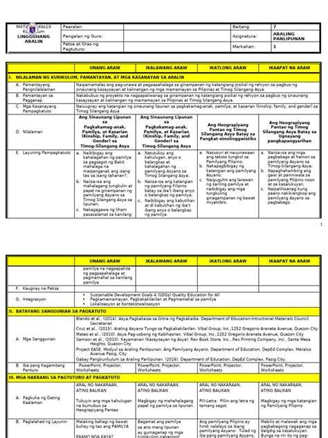 AP7 Q1 Week 4 | PDF