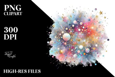 Colorful Gliterry Background Clipart