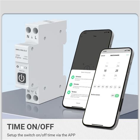 Tuya Zigbee 스마트 회로 차단기 스마트 홈 무선 원격 제어 스위치 스마트 라이프 앱 1p 1 63a Din 레일