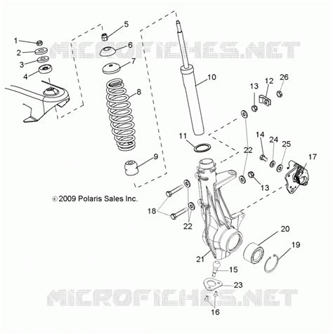 Front Suspension Strut R14rh45aa 49rgrsuspfrt10450 For Polaris Ranger
