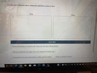 Answered Of Classify Each Statement About Subatomic Particles As True Or False True False