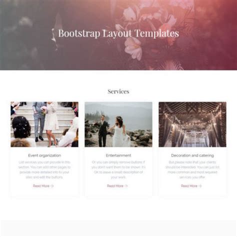 HTML Bootstrap Design Templates