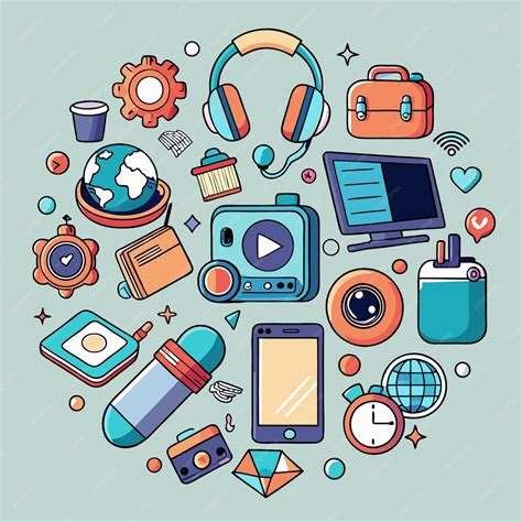 Handdrawn Smart Design Objects Illustration Premium Ai Generated Vector