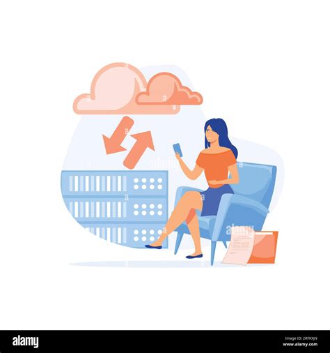 Cloud Storage Concept Digital Hosted Storage Database Security Data