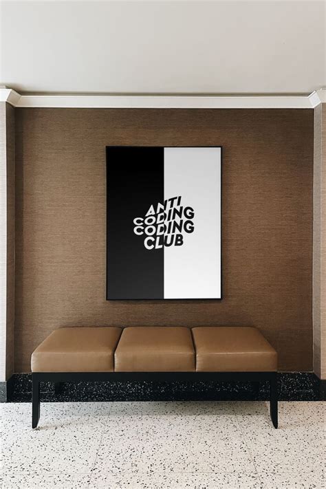 Anti Coding Coding Club Poster Download Design Club Poster Home Decor Decals