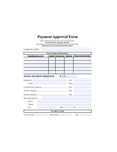 11 Payment Approval Form Examples To Download