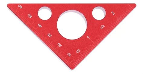 Régua Triangular De Liga De Alumínio Régua De Altura Espessa Parcelamento Sem Juros