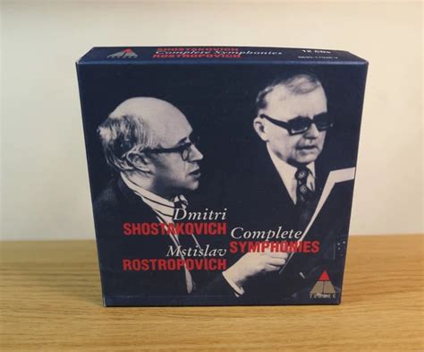 Shostakovich Complete Symphonies Rostropovich 12 Cd Teldec Box Set Nm £