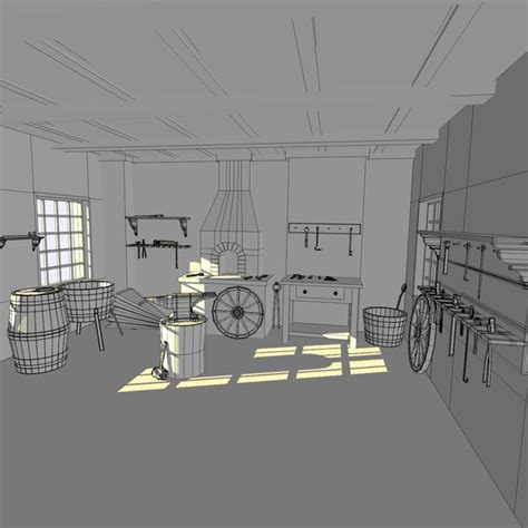 3d Old Smithy Model