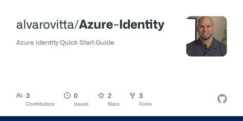 GitHub Alvarovitta Azure Identity Azure Identity Quick Start Guide
