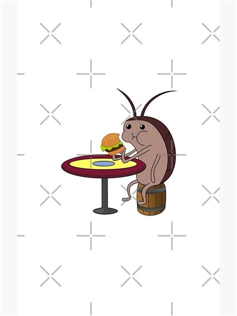 Spongebob Cockroach Poster For Sale By Refnhyuiad Redbubble