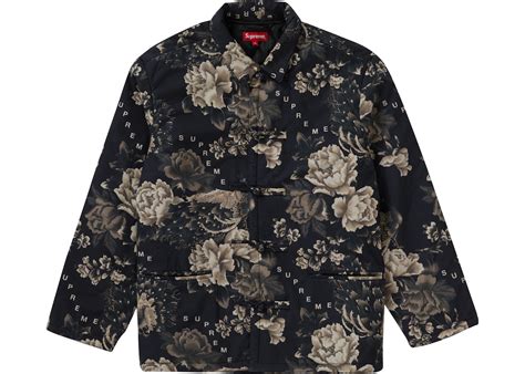 Supreme Peacock Jacket Black Mens Ss21 Us