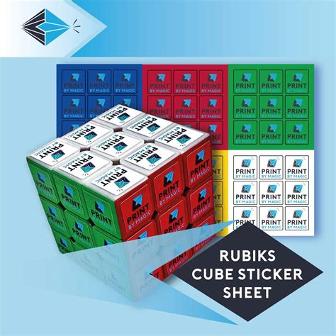 Rubiks Cube Stickers Custom Printed Vinyl Stickers Stockport Print