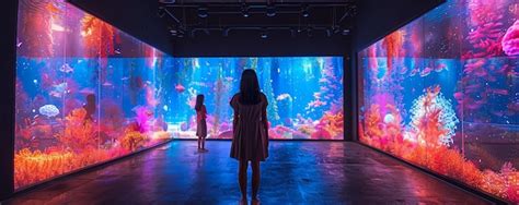 Premium Photo Interactive Projection Mapping Displays Wallpaper