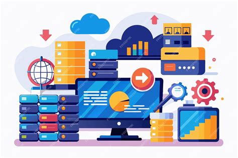Visual Representation Of Digital Backup Systems And Big Data Analysis