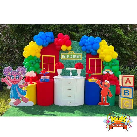 Sesame Street Theme Decoration 📍 Sesame Street Birthday Seaseme