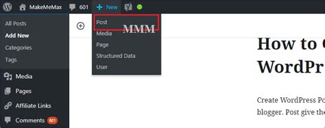 Create New Wordpress Post With Pictured Walls Blogging Makememax