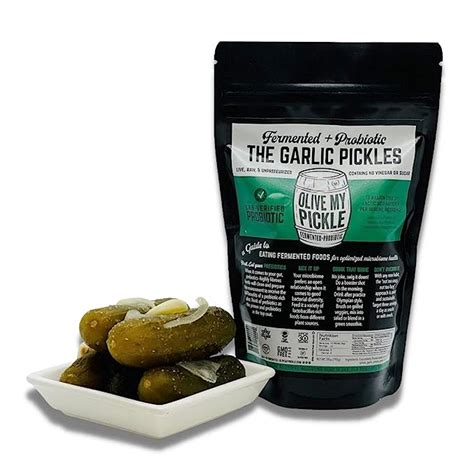 Olive My Pickle Garlic Fermented Dill Pickles 84 Ounces 3 Pack Bundle Of