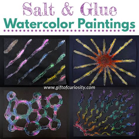 Salt Glue Watercolor Painting At Sandie Ambler Blog