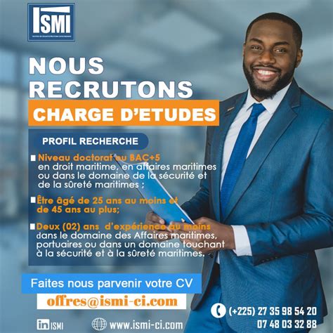 Offre De Stage Pre Embauche Ismi Institut De Sécurité Maritime Interrégional