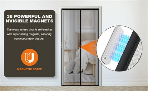 Lcyytg Magnetic Screen Door Mesheasy Installself Sealingheavy Duty