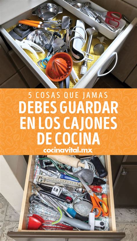Estas Son Las 5 Cosas Que Jamas Debes Guardar En Los Cajones De Cocina Cajones Para Cocina