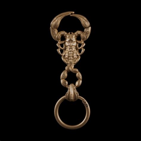 Exquisite Brass Scorpion Keychain A Unique And Stylish Accessory Coppertist Wu
