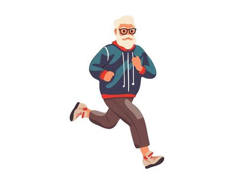 An Old Man With Glasses And A Jacket That Says Old Man Premium Ai Generated Vector