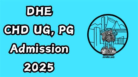 Dhe Chd Ug Pg Admission 2025 Application Form Courses