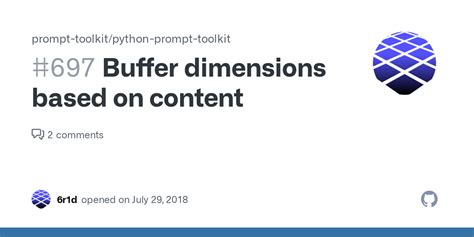 Buffer Dimensions Based On Content · Issue 697 · Prompt Toolkitpython