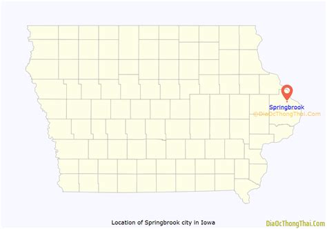 Map Of Springbrook City Iowa Thong Thai Real