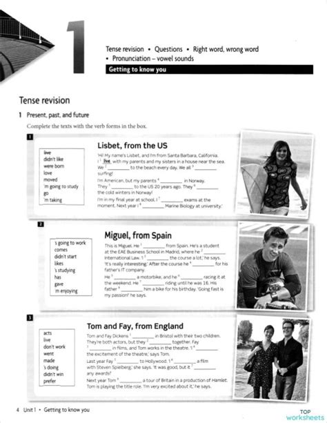 Pre Intermediate Homework 01 Interactive Worksheet Topworksheets