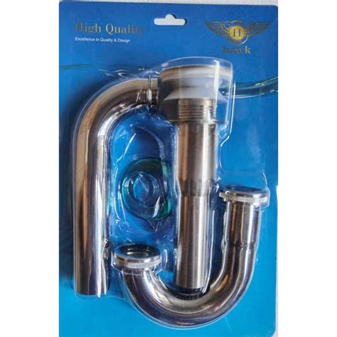 Stainless Steel Lavatory P Trap With Swivel Type Strainer And Tailpiece 1