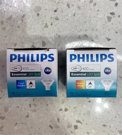 Philips Essential 5w 50w 12v 24d Mr16 Non Dimmable Led Spotlight [2700k