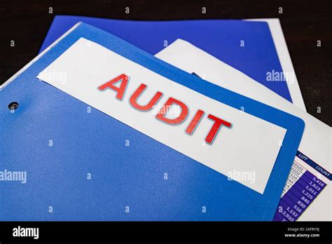Document Folder For Audit Business Concept Office Stock Photo Alamy