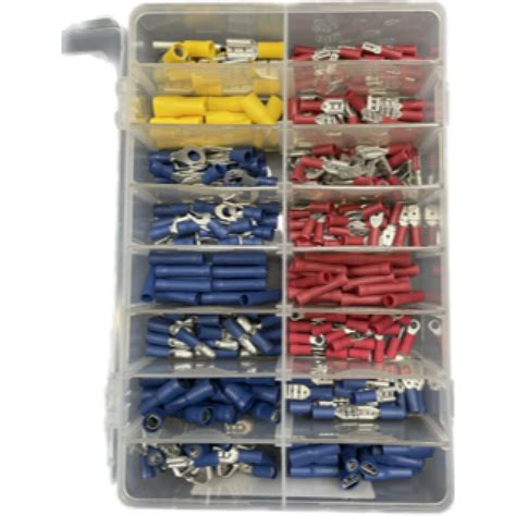 Assorted Box Insulated Electrical Terminals Box 300 Redblueyellow Hydraulic Plant Services