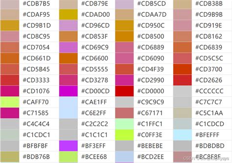 颜色代码python 颜色代码编号mob64ca1401b651的技术博客51cto博客